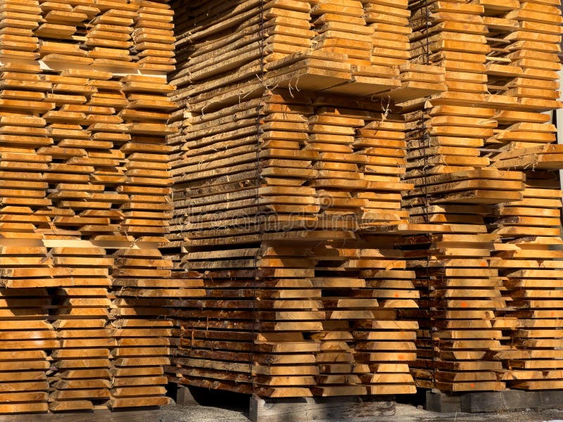 Stack of Wooden Pallets,Lumber in the Lumber Industry, Boards Stock ...