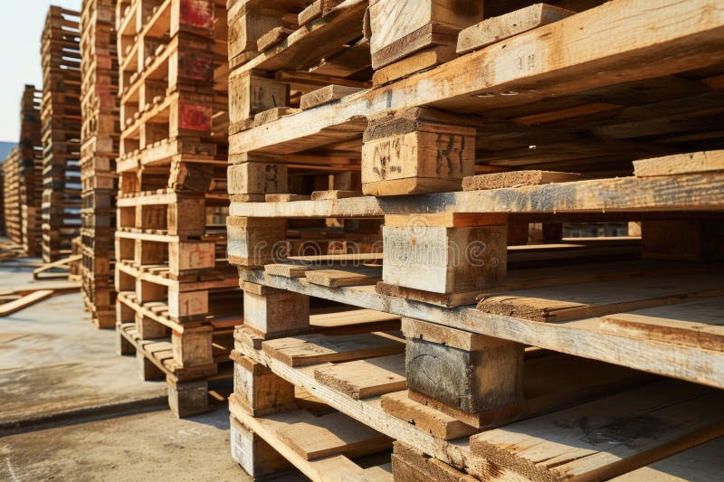 A Stack of Wooden Pallets with the Numbers 1 through 10 on Them Stock ...