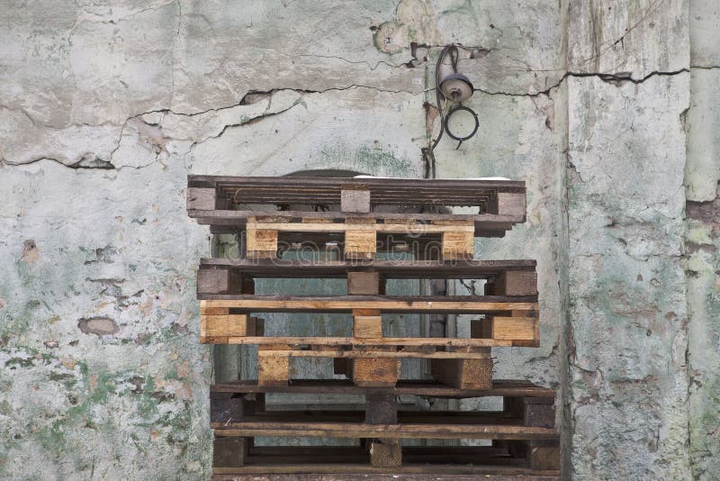 Stack of wooden pallets stock photo. Image of wire, products - 37020784