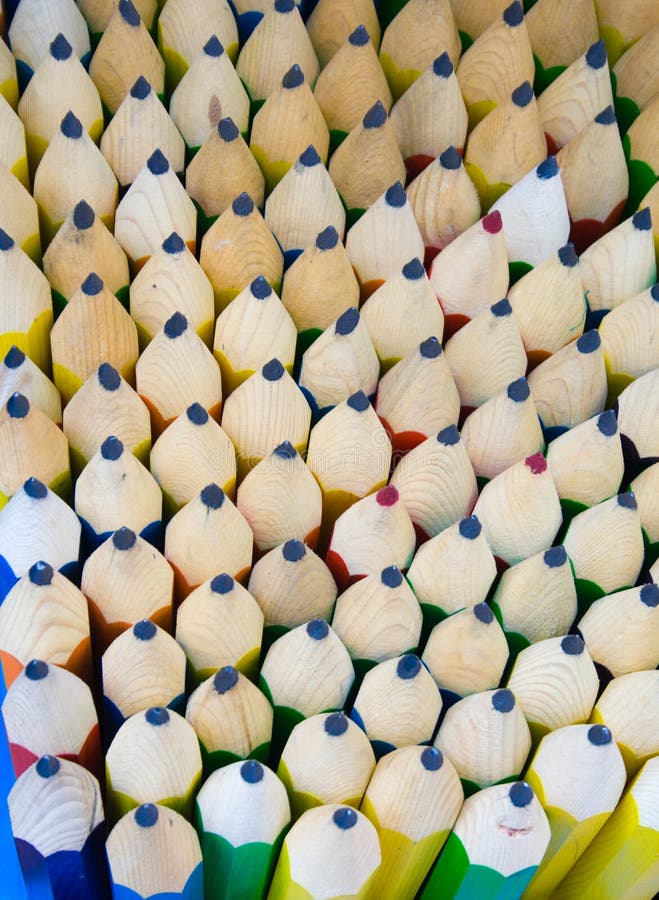 Stack of wooden pencils stock image. Image of large, yellow - 10538027