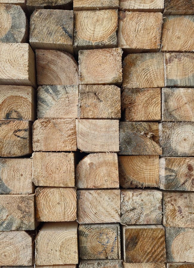 Stack of Wooden Planks in Construction Warehouse for Building Projects ...