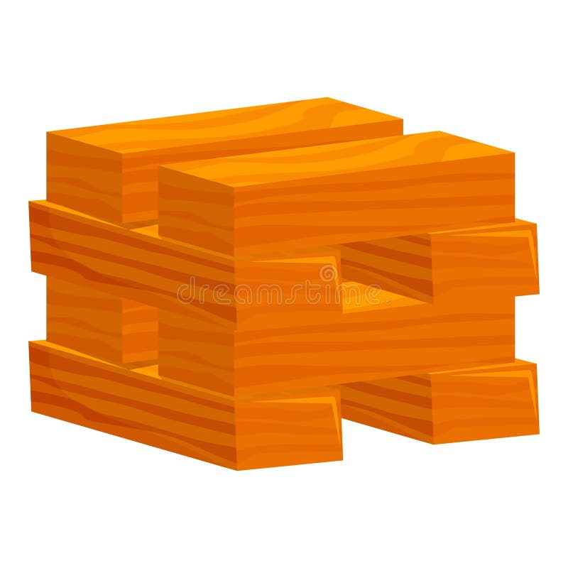 Stack of Wooden Planks Forming a Solid Foundation Stock Vector ...
