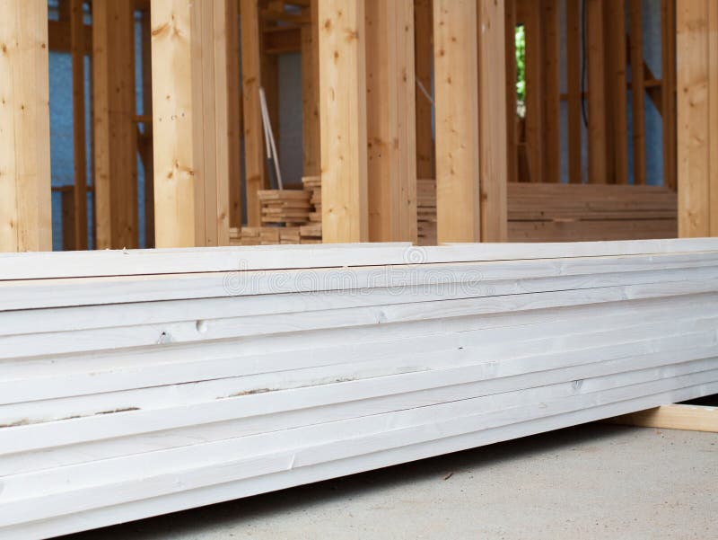 Stack of wooden planks stock image. Image of hardwood - 44550961