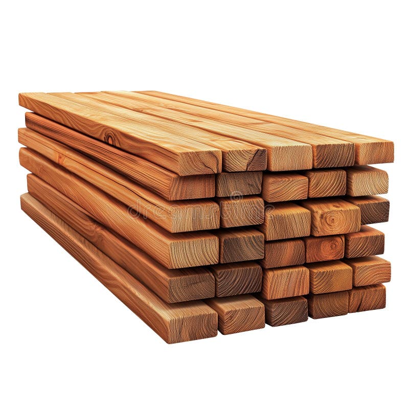 Wooden Planks Stack Isolated Transparent Background Stock Photos - Free ...