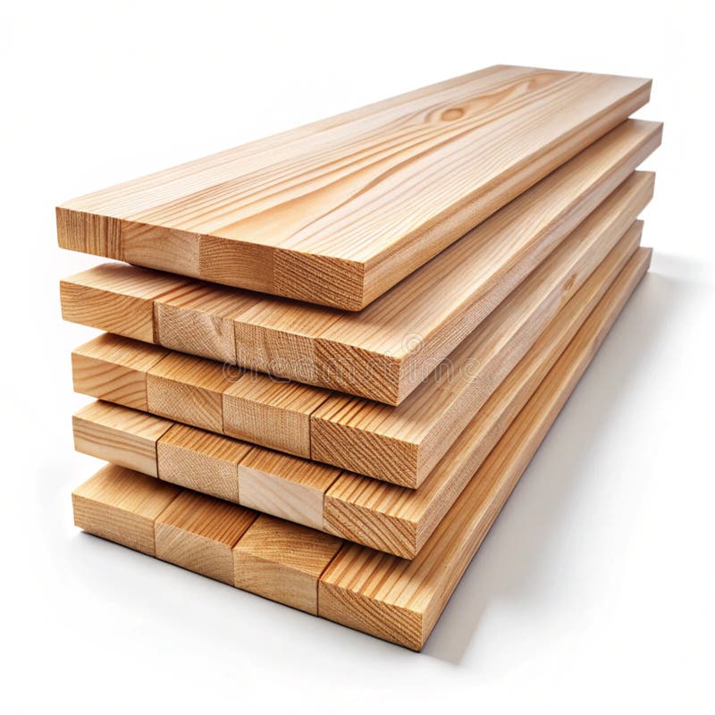 Stack of wooden planks stock illustration. Illustration of natural ...