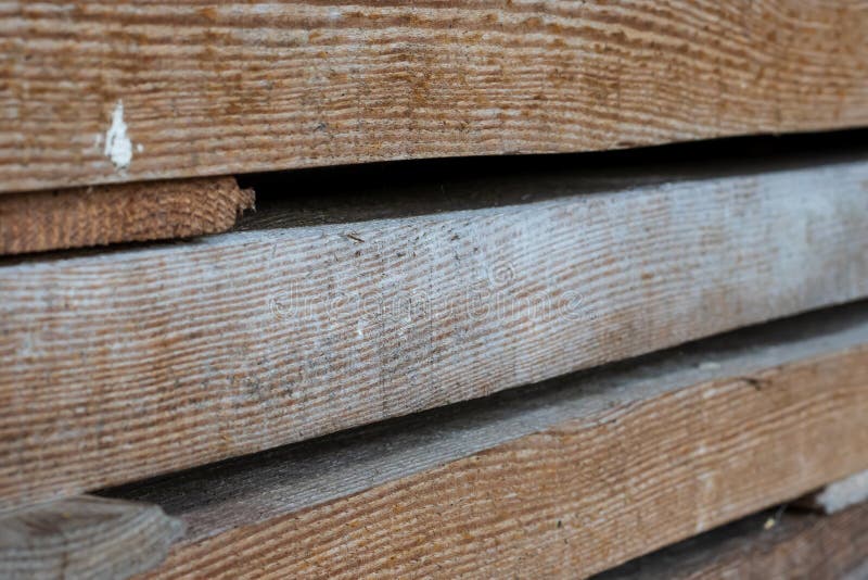 Stack of Wooden Studs at a Lumber Yard, Close Up Photo Stock Image ...