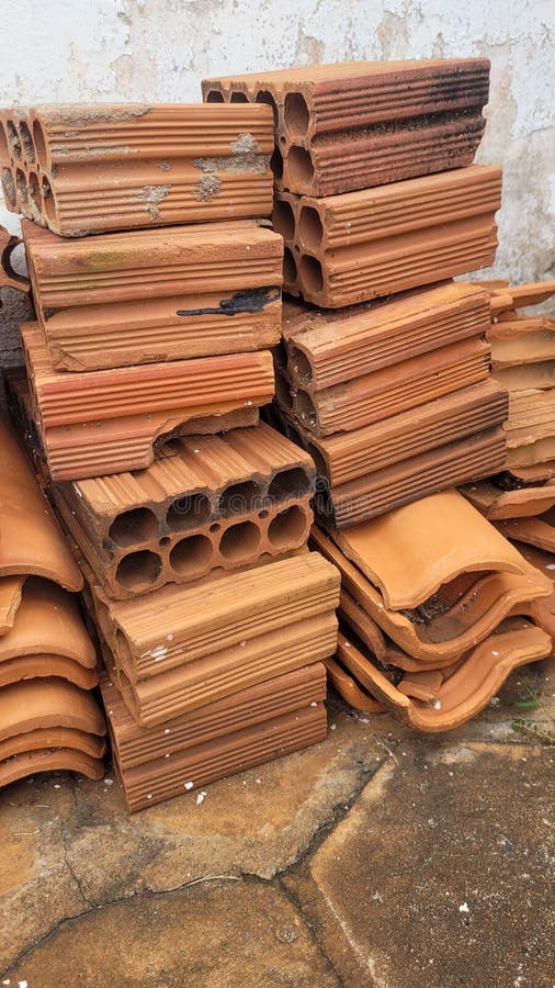 Stack Worn Terracotta Tiles Stock Photos - Free & Royalty-Free Stock ...