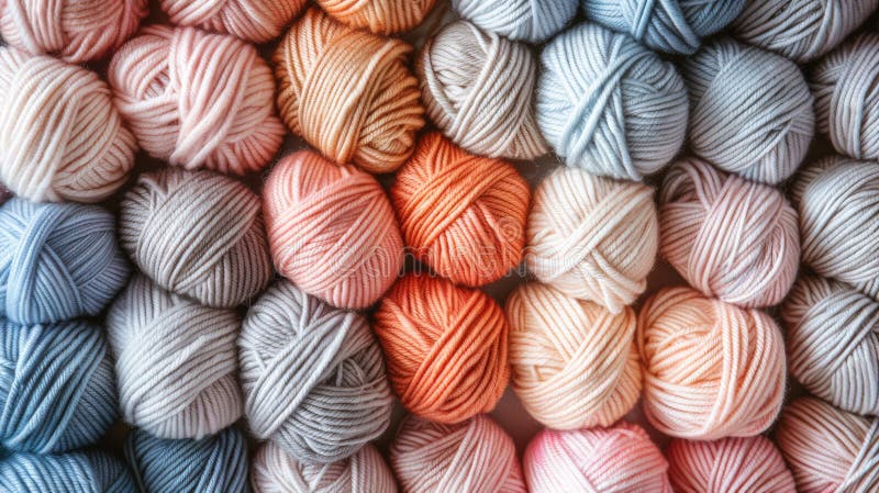 Stack of Yarn Balls stock illustration. Illustration of crochet - 313144577