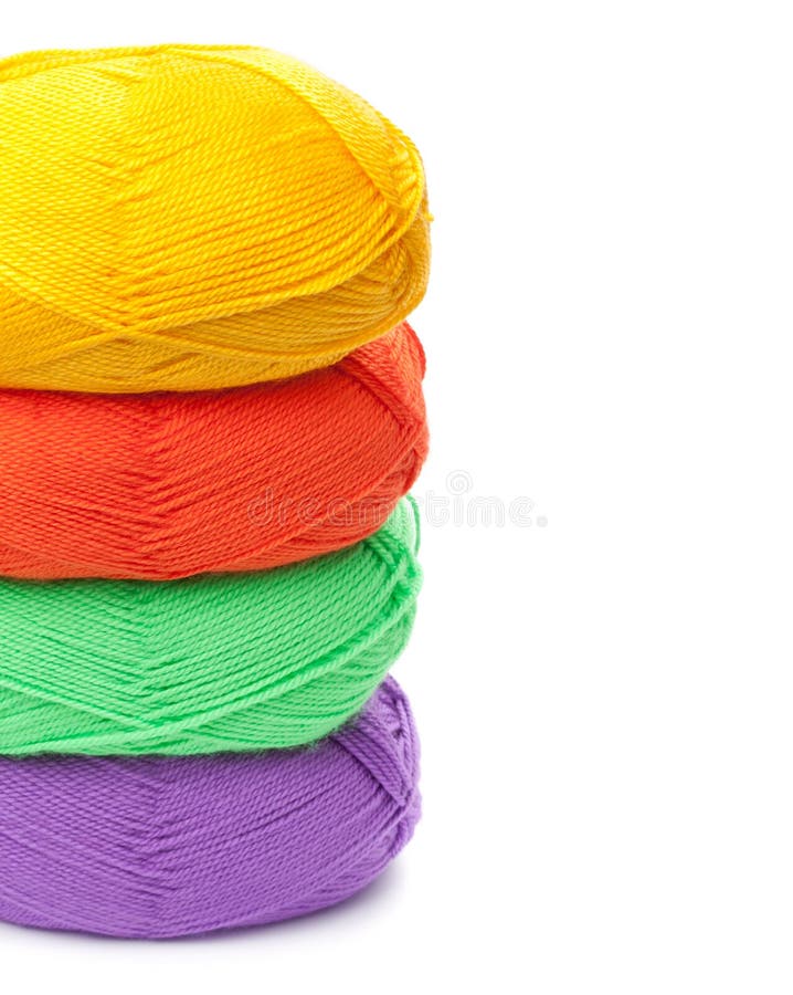 Stack of yarn skeins stock image. Image of oval, closeup - 38069865