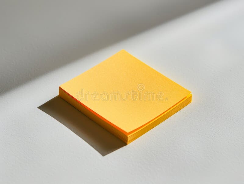 Stack of Yellow Sticky Notes Stock Illustration - Illustration of notes ...