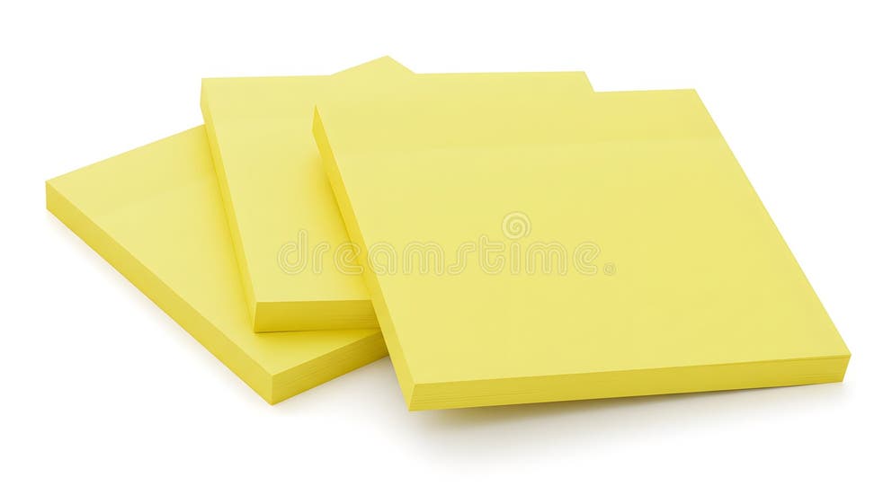 Stack Yellow Sticky Notes, Office Supplies, Reminders Stock ...