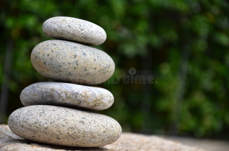 Stack of Zen Rocks in Garden Stock Photo - Image of park, concept: 47949746