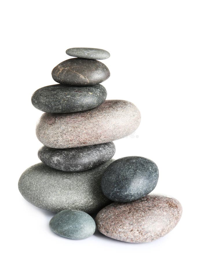 Stack of zen spa stones stock image. Image of massage - 128387047