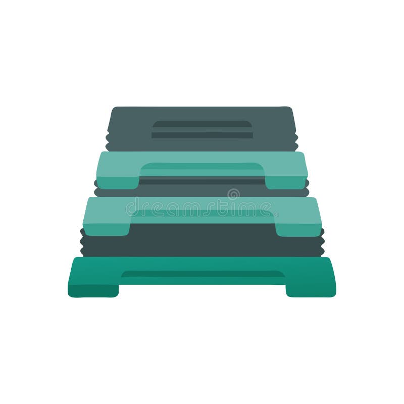 Stackable Aerobic Step Icon Stock Illustrations – 4 Stackable Aerobic ...