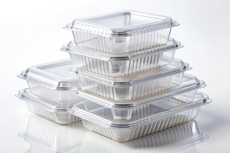 Stackable Clear Plastic Clamshell Containers Versatile Packaging ...