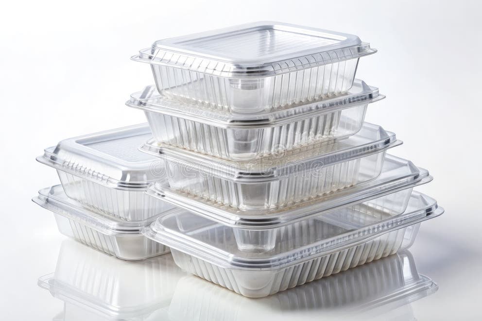 Stackable Clear Plastic Clamshell Containers Versatile Packaging ...