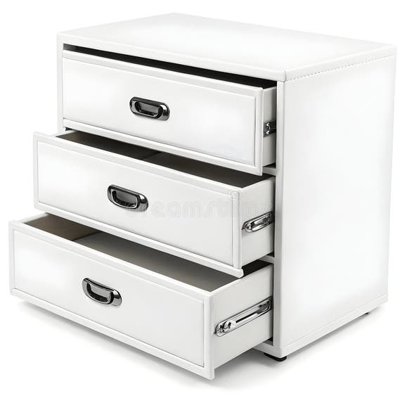 Stackable Drawer Set Isolated on White Background Stock Illustration ...