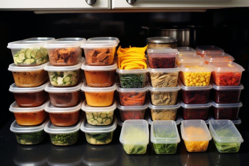 Stackable Food Storage Containers for Kitchen Organization and ...