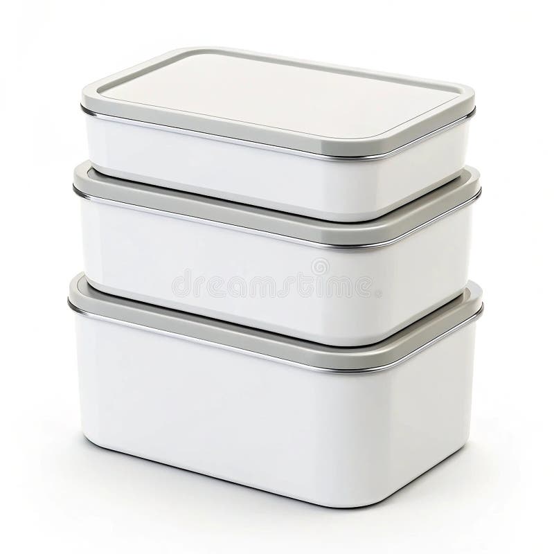 Stackable Storage Container for Small Items Stock Illustration ...