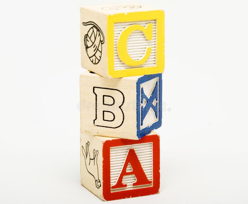 Stacked Alphabet Learning Cubes Stock Image - Image of smart, stacking ...