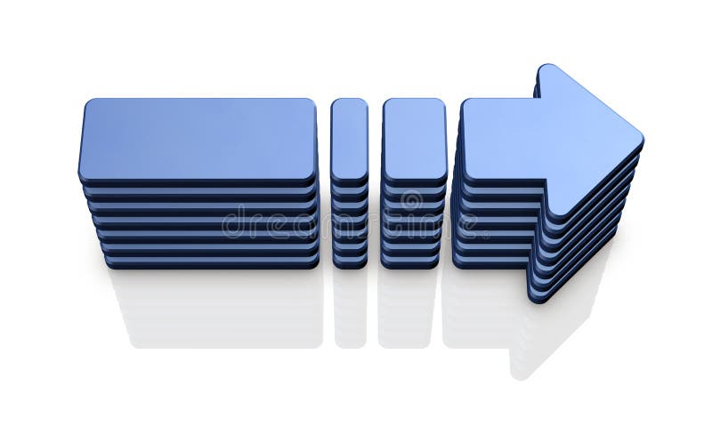 Stacked Arrows Represent Progress Stock Illustrations – 14 Stacked ...
