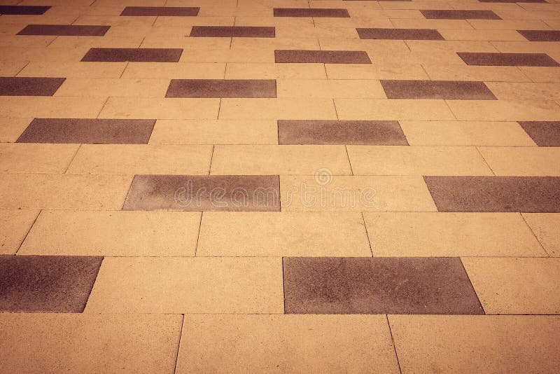 Stacked Asphalt Tiles in Perspective Road. Black and White Stock Photo ...