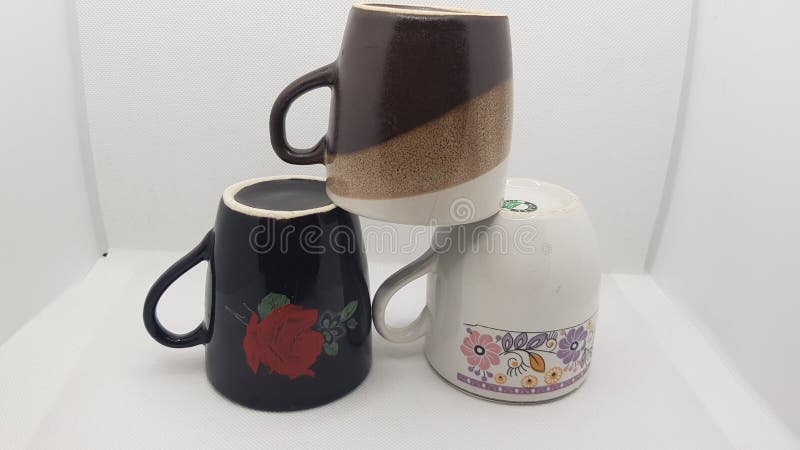 Stacked Assorted Ceramic Mugs Stock Photos - Free & Royalty-Free Stock ...