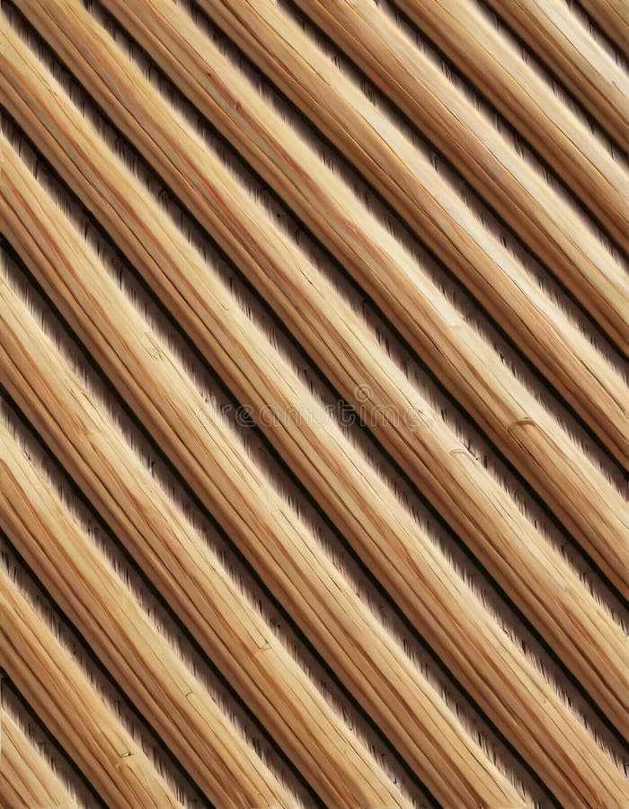 Stacked Bamboo Sticks Creating Parallel Lines Stock Image - Image of ...