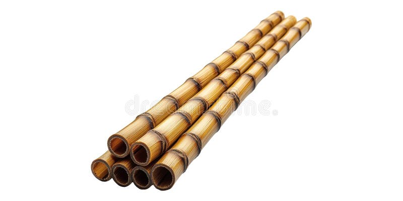 Stacked Bamboo Sticks Isolated on Transparent Background Stock Image ...
