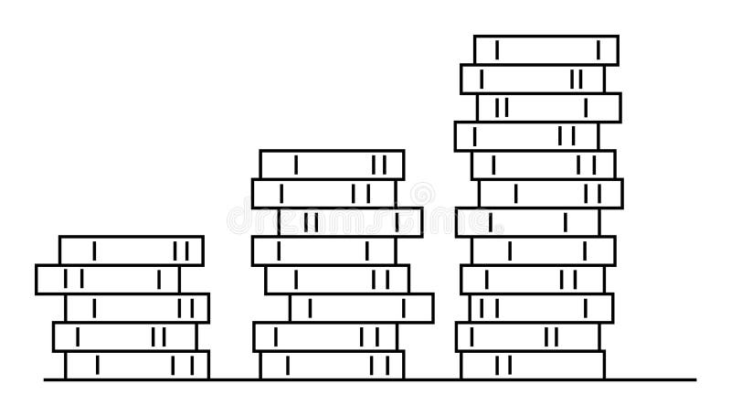 Stacked Bar Chart Representation with Increasing Columns Indicating ...