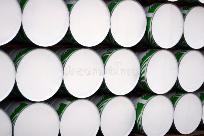 Stacked Barrels Marking the Border in Nicosia, Cyprus Stock Photo ...