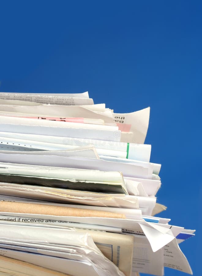 Stacked bills stock photo. Image of financing, statement - 6431798