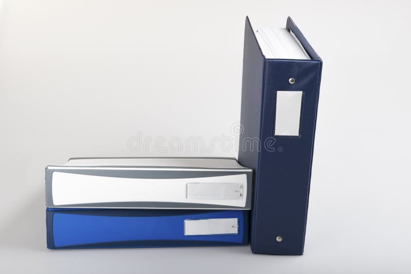 Stacked binders stock image. Image of closed, plastic - 39084309