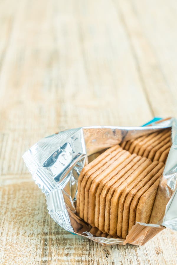 Stacked Biscuits on Wooden Background Stock Image - Image of sugar ...
