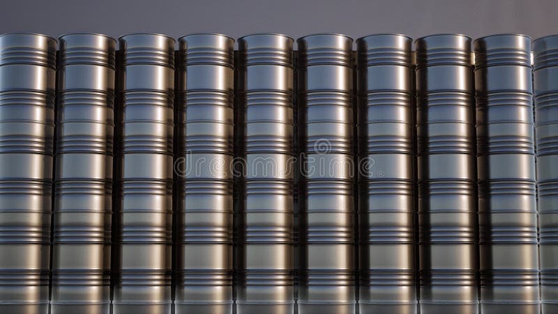 Stacked Black Drum Barrel with Oil, 3D Render Animation Stock Video ...