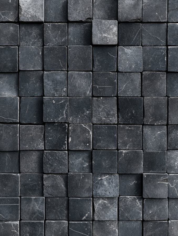 Stacked Black Stone Blocks stock image. Image of elements - 379513901