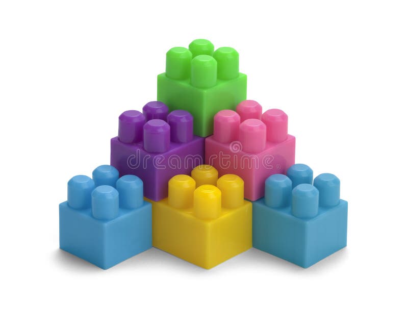 Stacked Blocks stock image. Image of colorful, plastic - 42862665