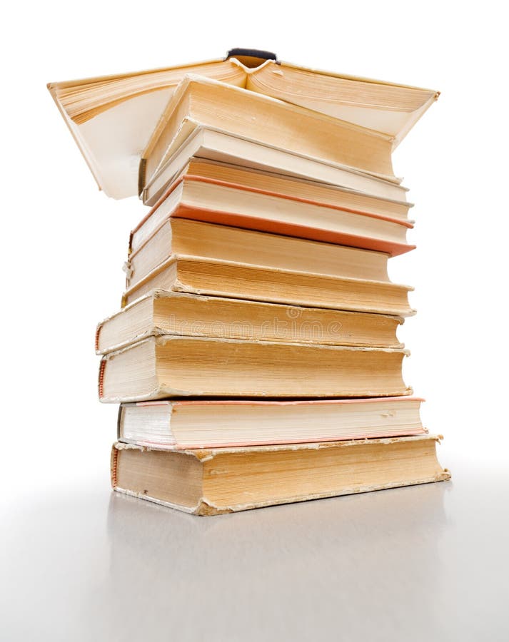 Stacked books stock photo. Image of volume, vintage, stacked - 16734394