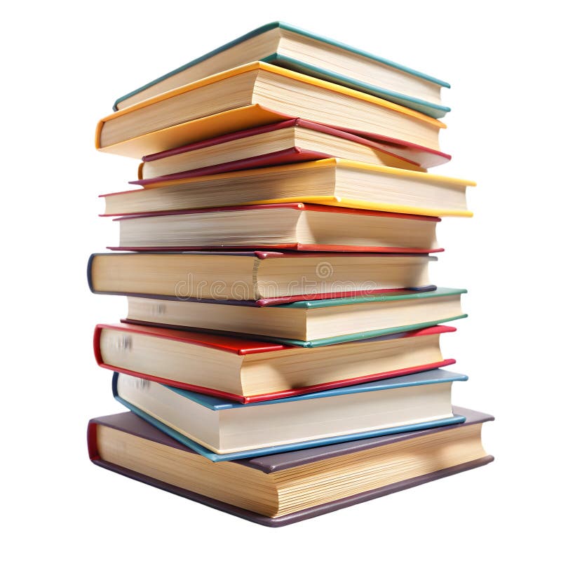Stacked Books Educational Concept Stock Illustration - Illustration of ...