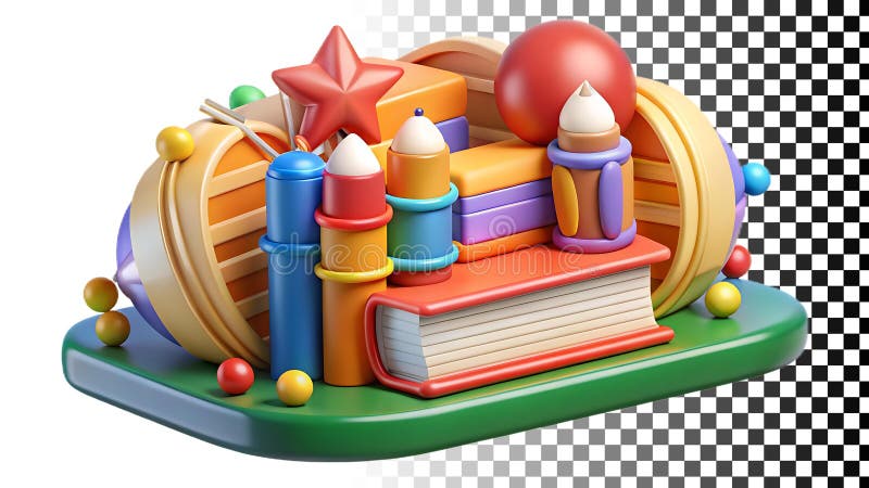 Stacked Books with Globe, Educational Theme for Learning and Knowledge ...