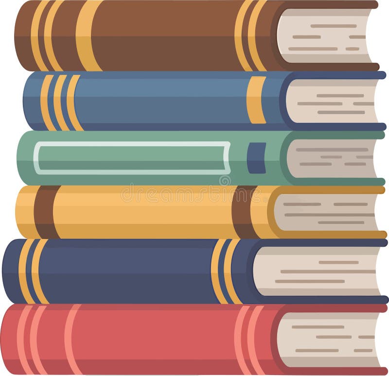 Stacked Books Illustration Education Learning Pile Knowledge Read Study ...