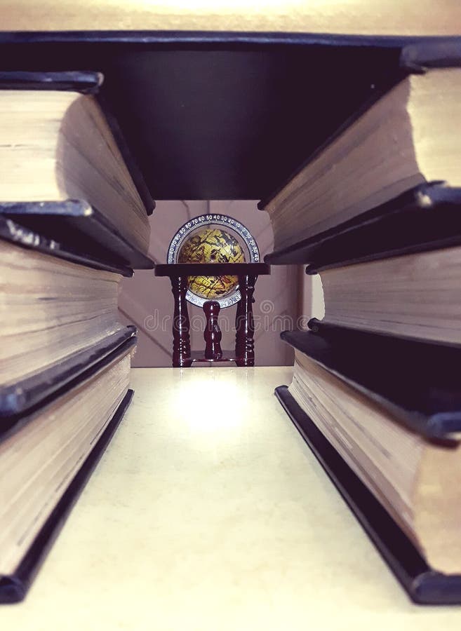 Stacked Books Path stock image. Image of side, books - 172120297