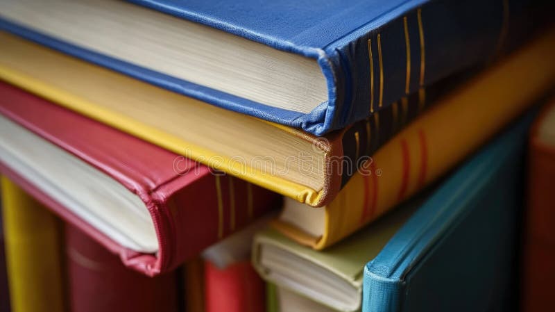 Stacked Books Used As Decorative Element or Storage Stock Image - Image ...