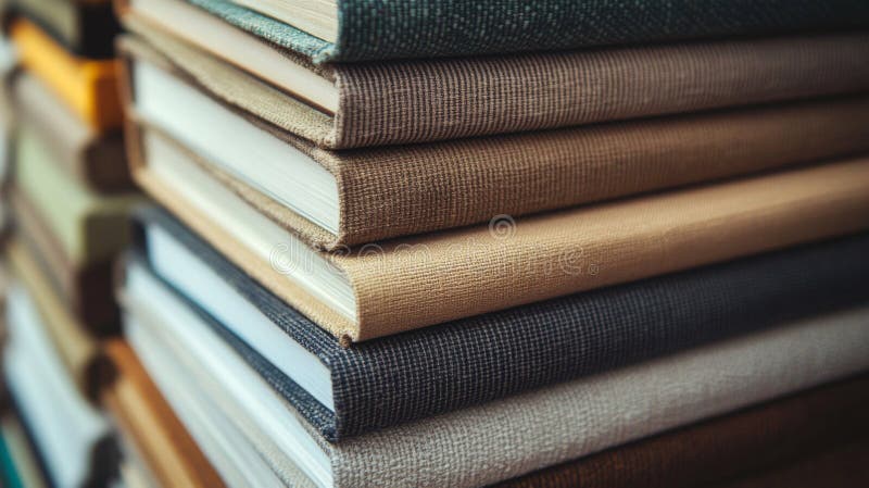 Stacked Books Variety of Colors and Textures Stock Illustration ...