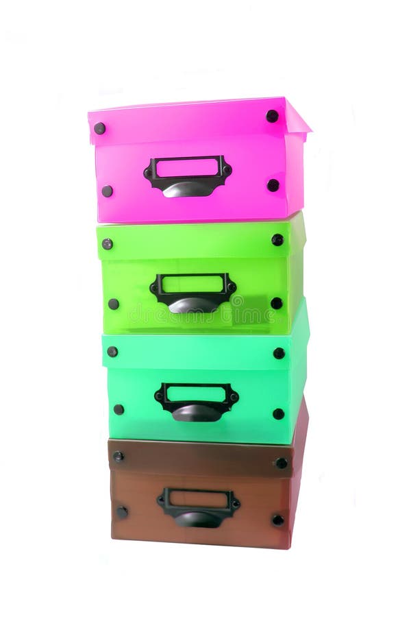 White File Boxes stock photo. Image of home, labeled, office - 4034340