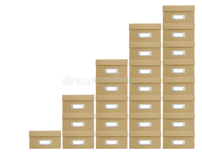 Stacked boxes stock image. Image of business, height, corporate - 970171