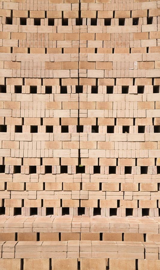 Stacked bricks stock photo. Image of stack, stacked, material - 14446434