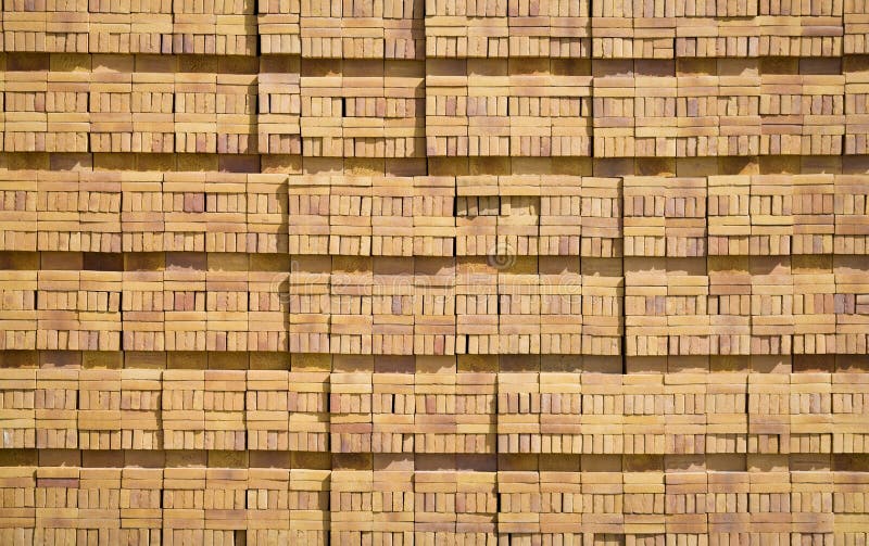 Stacked bricks stock image. Image of industrial, stacked - 14484397
