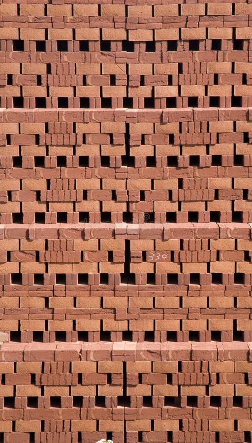Stacked bricks stock image. Image of bricks, industry - 14484435