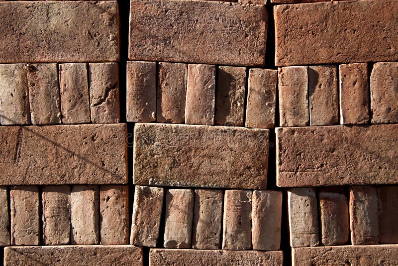 Stacked bricks stock image. Image of stacked, pile, bricks - 18201873